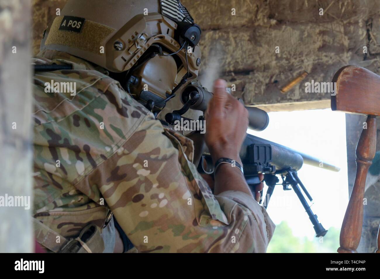 A competitor in the United States Army Special Operations Command ...