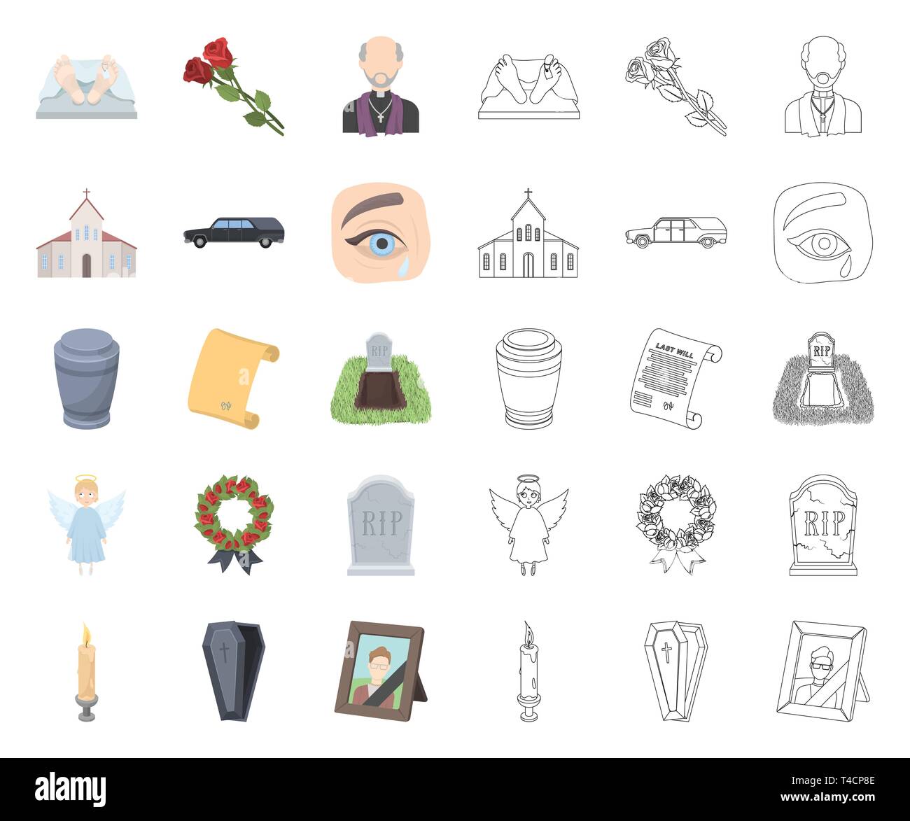 Burial urns Stock Vector Images - Alamy