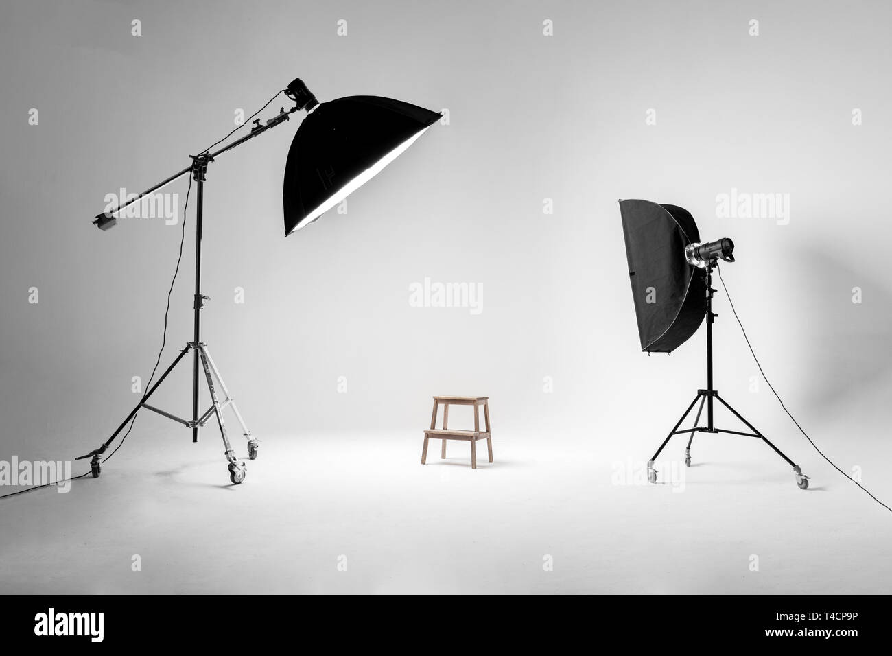 Studio photo with soffits, chair Stock Photo - Alamy