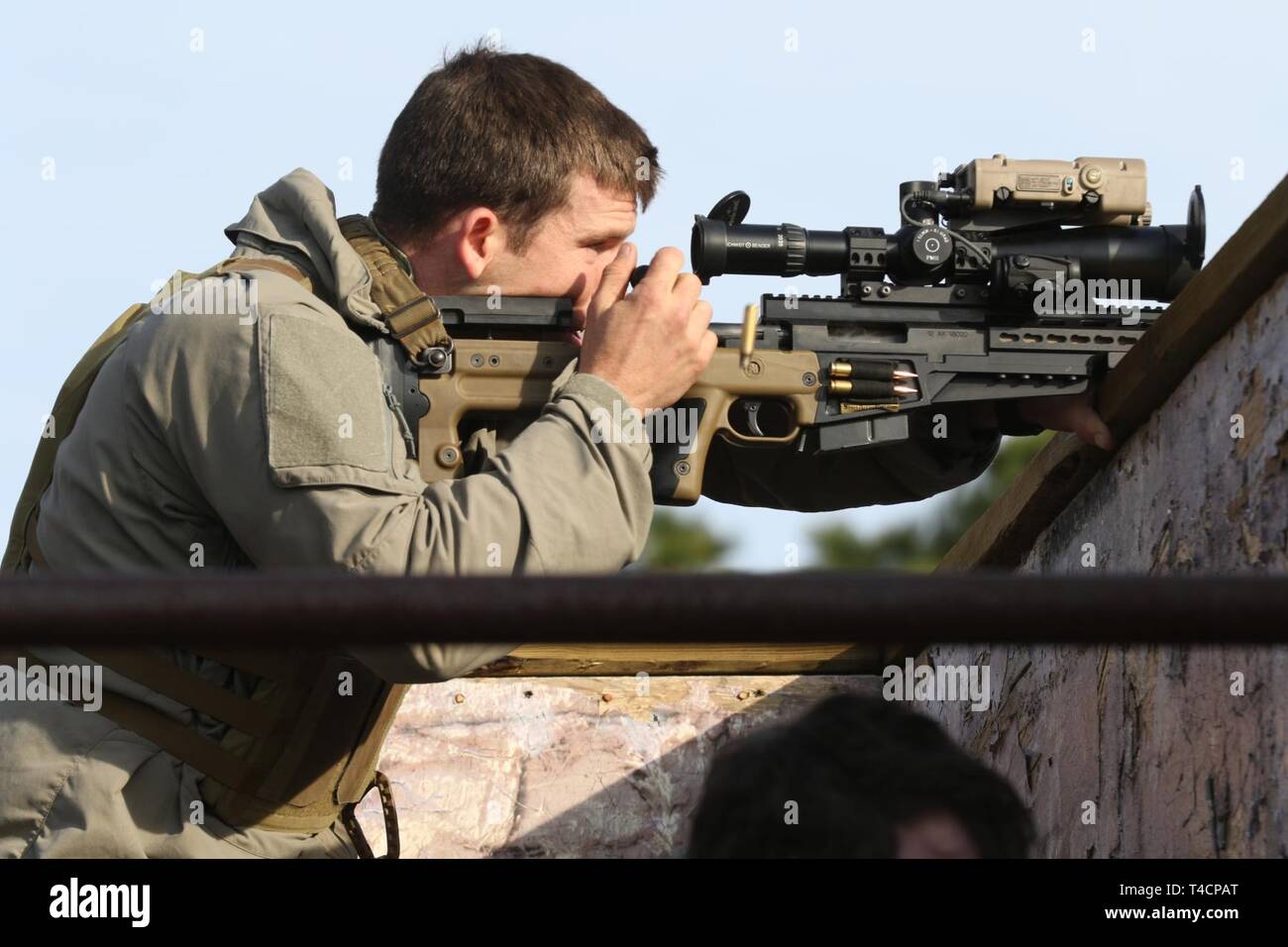 A competitor in the United States Army Special Operations Command ...