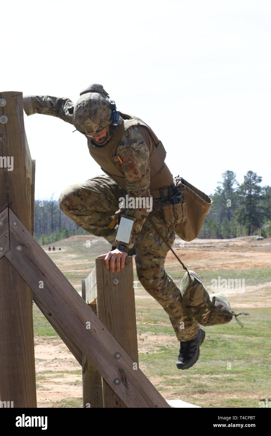 A competitor in the United States Army Special Operations Command ...