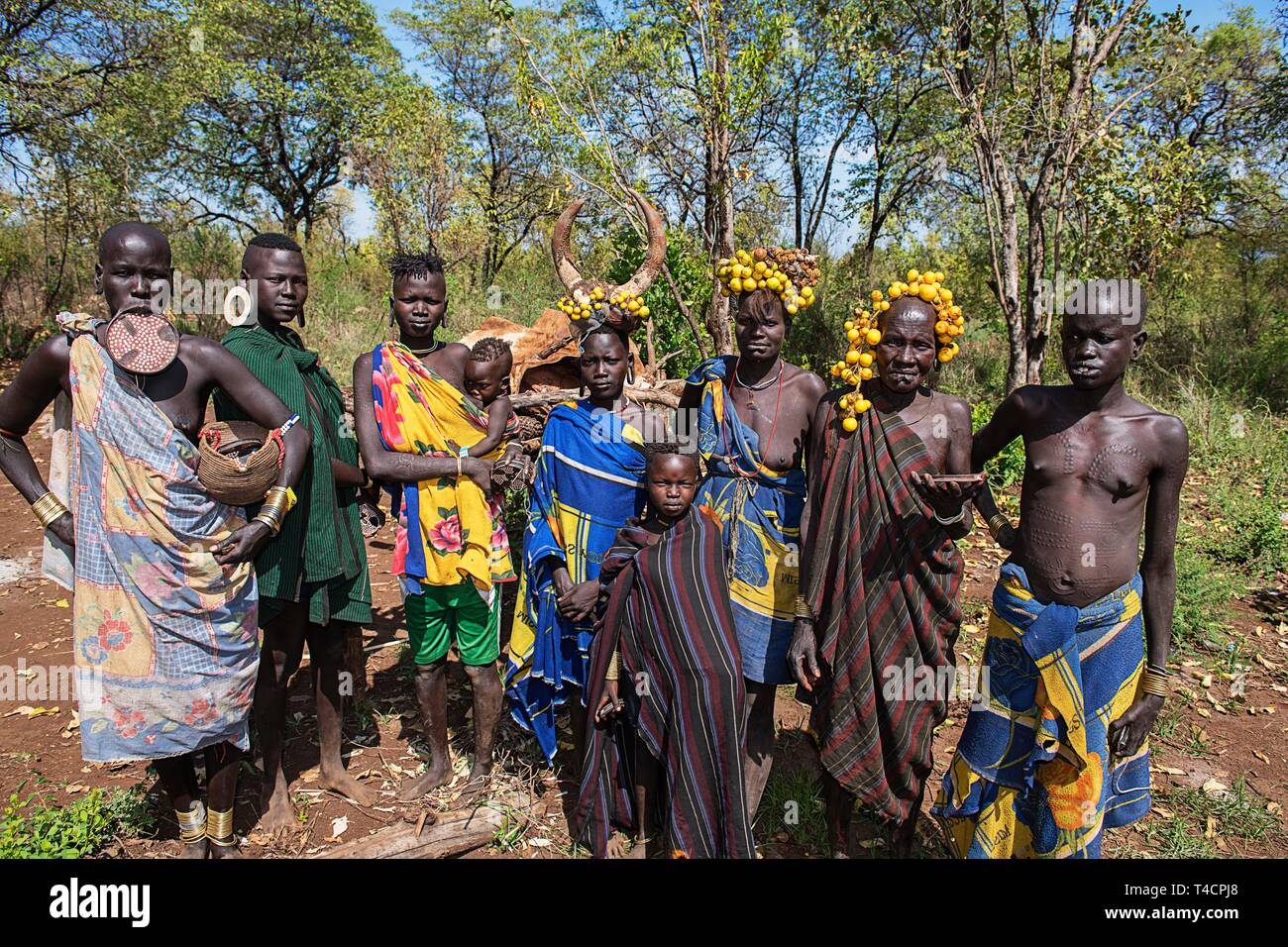 Mursi children hi-res stock photography and images - Alamy