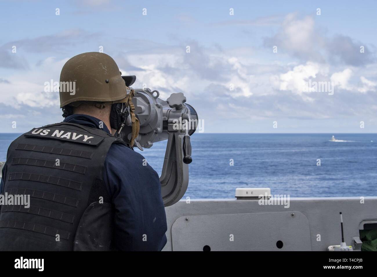 PACIFIC OCEAN (March 20, 2019) Seaman Nicholas Williams, from Peridian ...