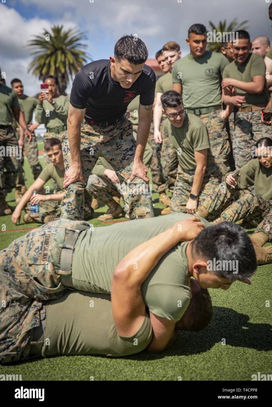 U.S. Marine Corps Sgt. Cameron Rios, martial arts instructor-trainer ...