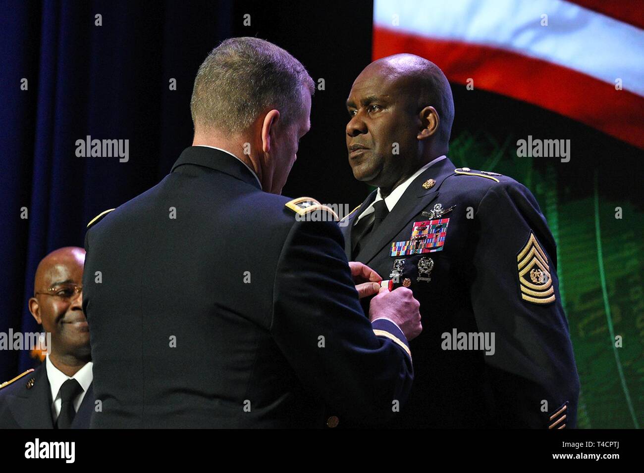 Lt. Gen. James H. Dickinson, right, commanding general, U.S. Army Space ...