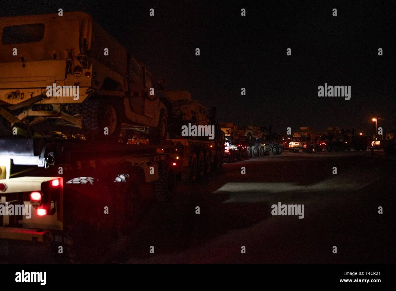 Vehicles from15th Transportation Company, 100th Brigade Support ...