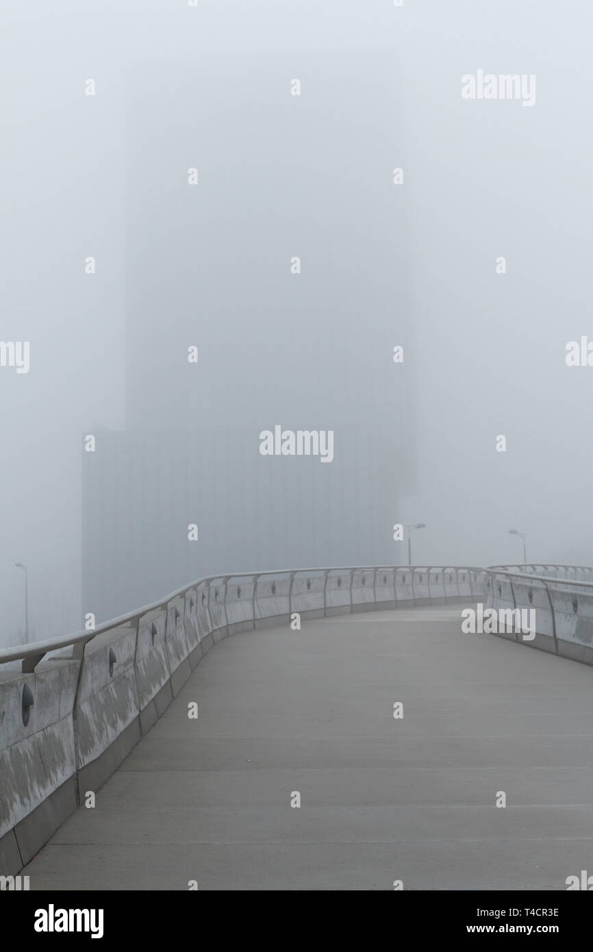 Empty pedestrian bridge hi-res stock photography and images - Alamy