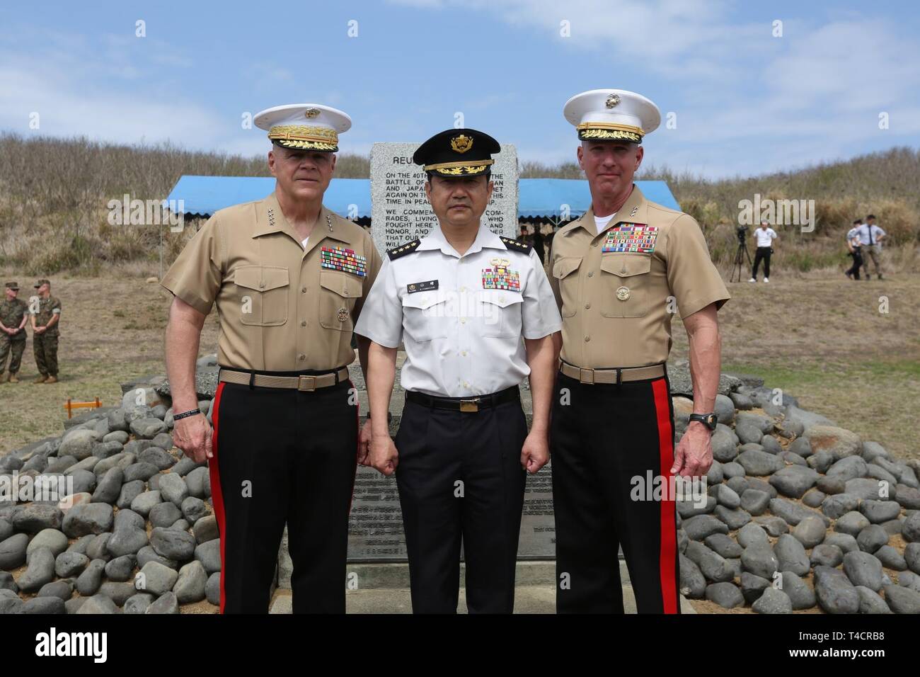 From left, Commandant of the Marine Corps Gen. Robert B. Neller ...