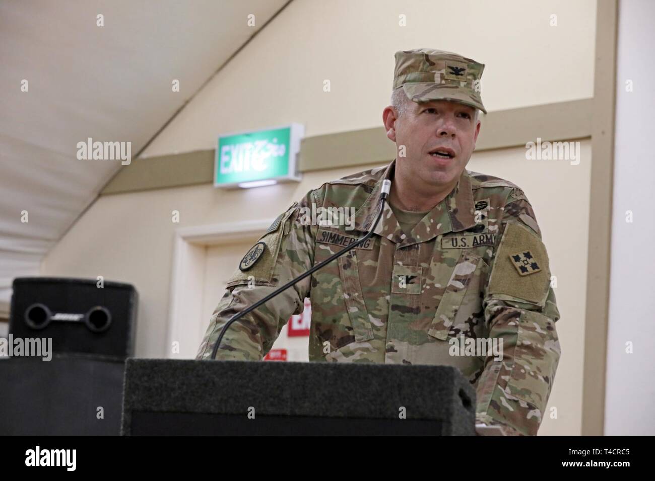 Col. Michael J. Simmering, commander of the 3rd Armored Brigade Combat Team, 4th Infantry ...