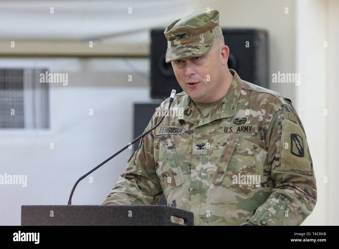 Col. Robert D. Ferguson, 155th Armored Brigade Combat Team commander ...