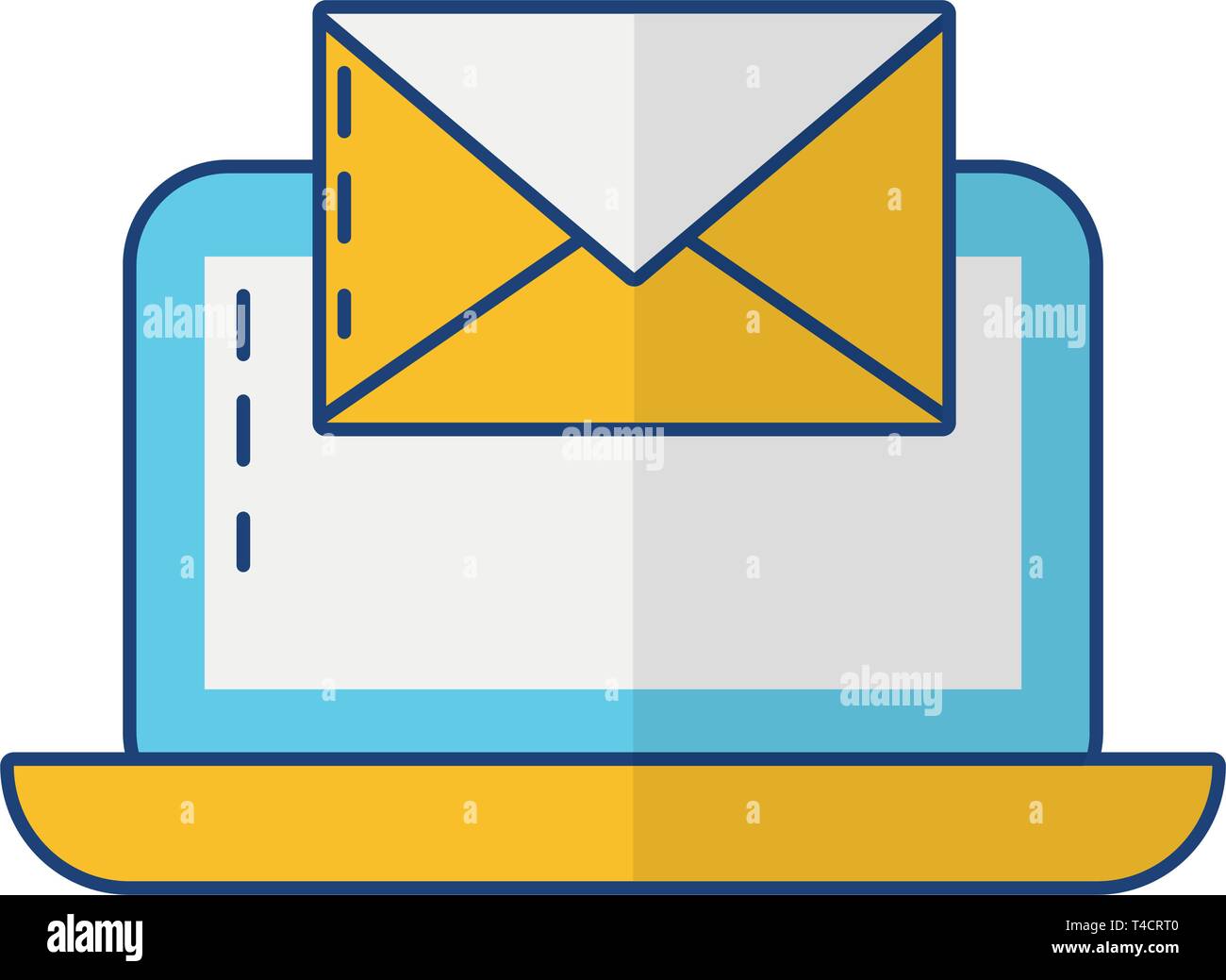 laptop email message Stock Vector Image & Art - Alamy