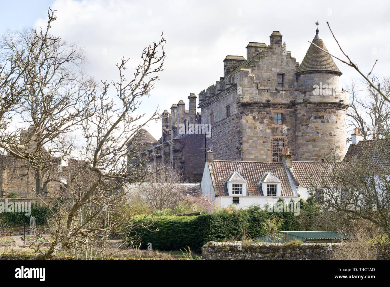 View over Falkland Palace in the village of Falkland in Scotland Stock ...