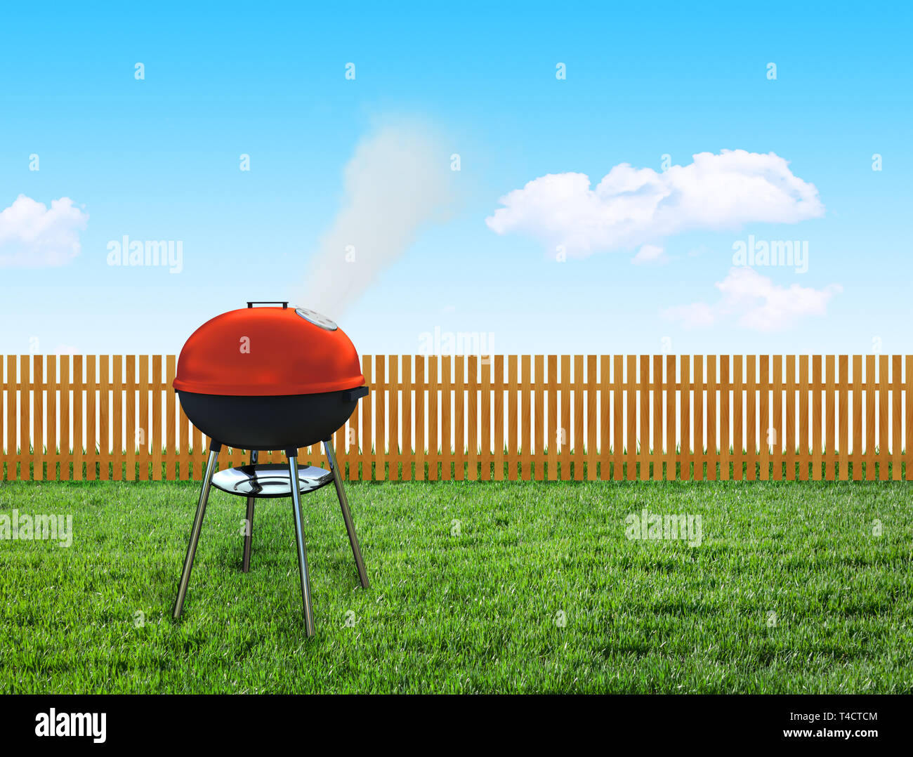 barbecue picnic on backyard Stock Photo - Alamy