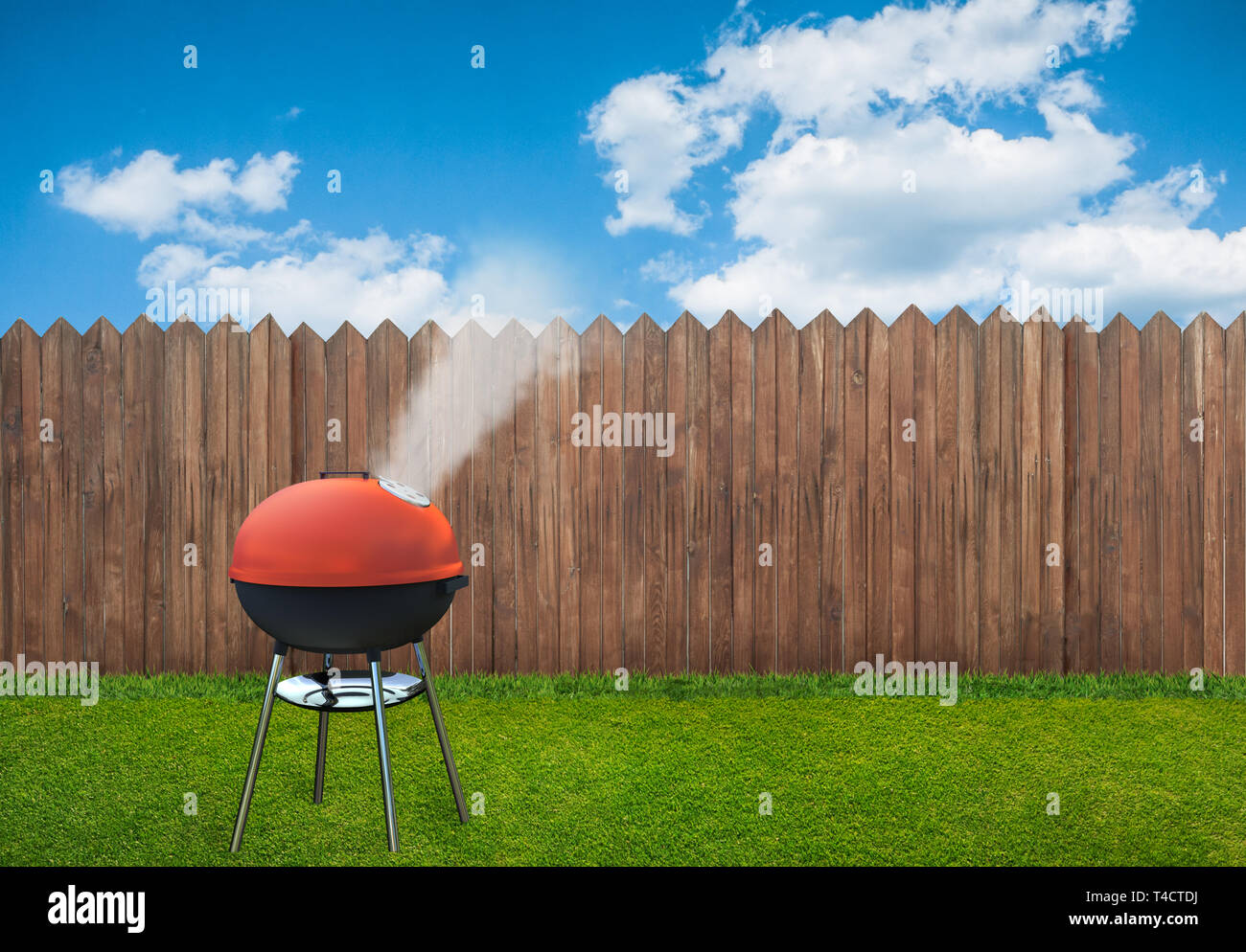 bbq picnic on backyard Stock Photo - Alamy
