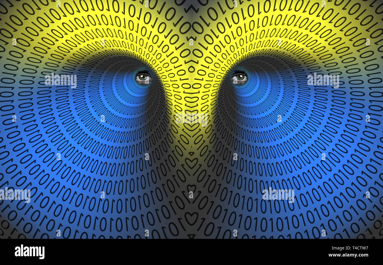 Binary code with eyes hi-res stock photography and images - Alamy