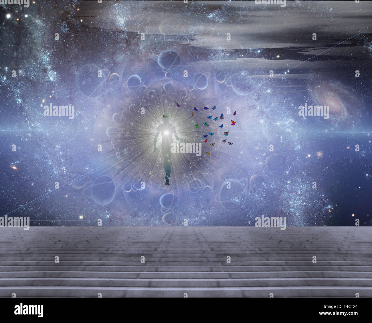 Celestial figure emerging hi-res stock photography and images - Alamy