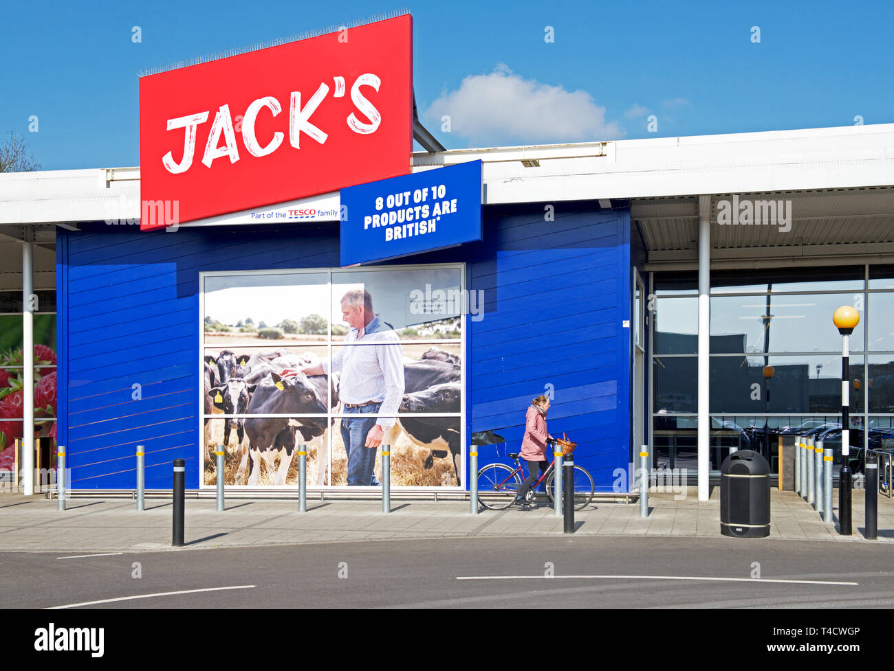 A branch of Jack's (part of Tesco) in Immingham, Lincolnshire, England ...