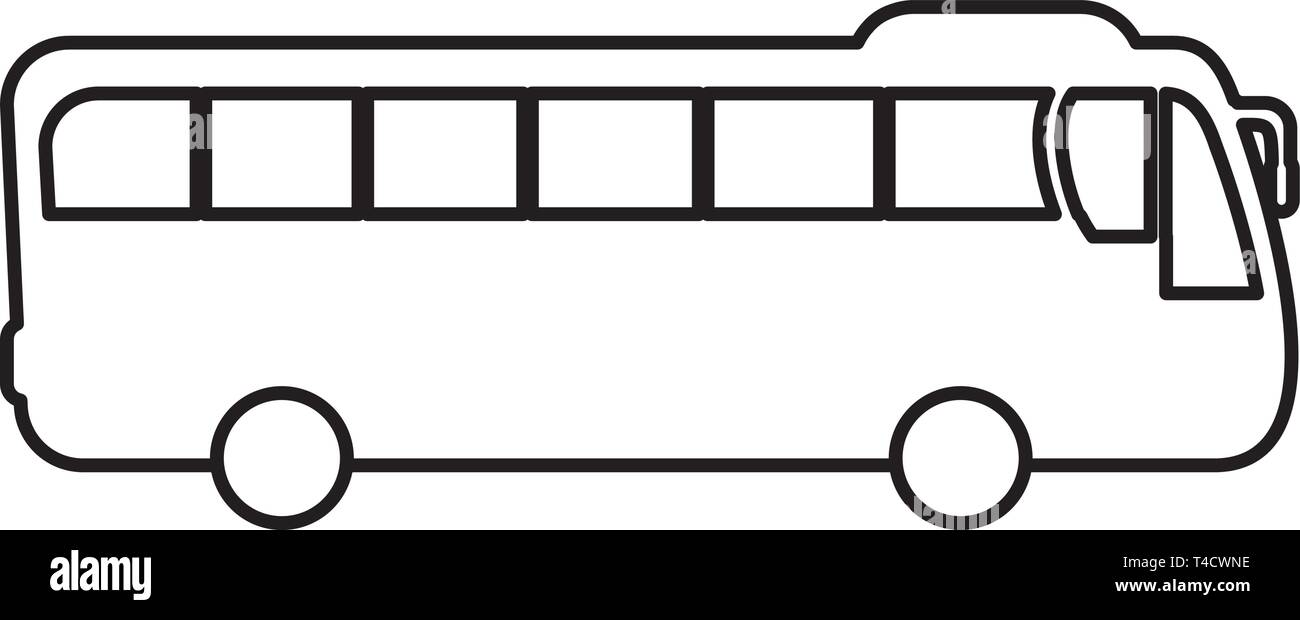 transportation concept bus cartoon vector illustration graphic design ...