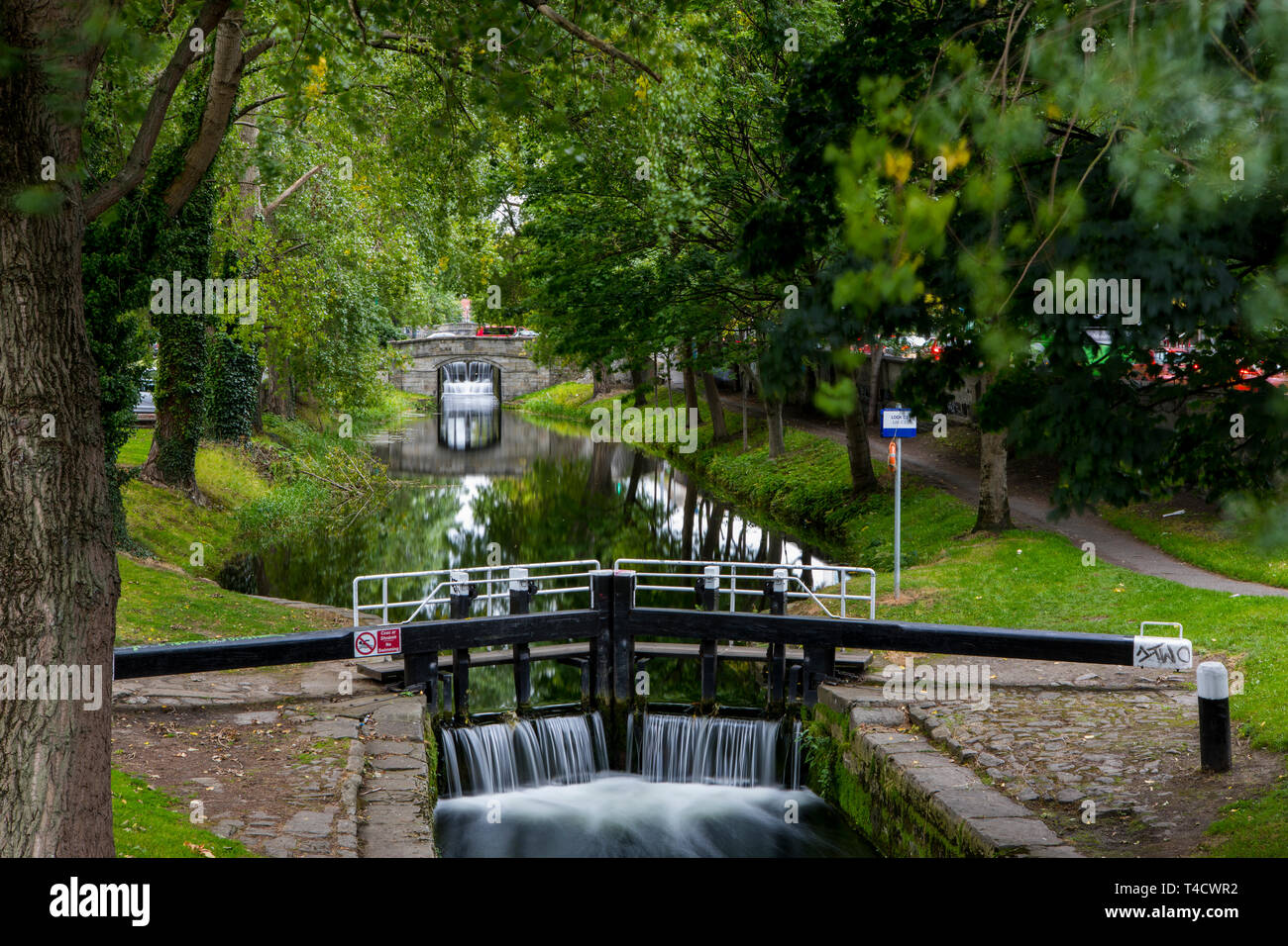 Dublin's leafy and scenic Grand Canal Stock Photo - Alamy