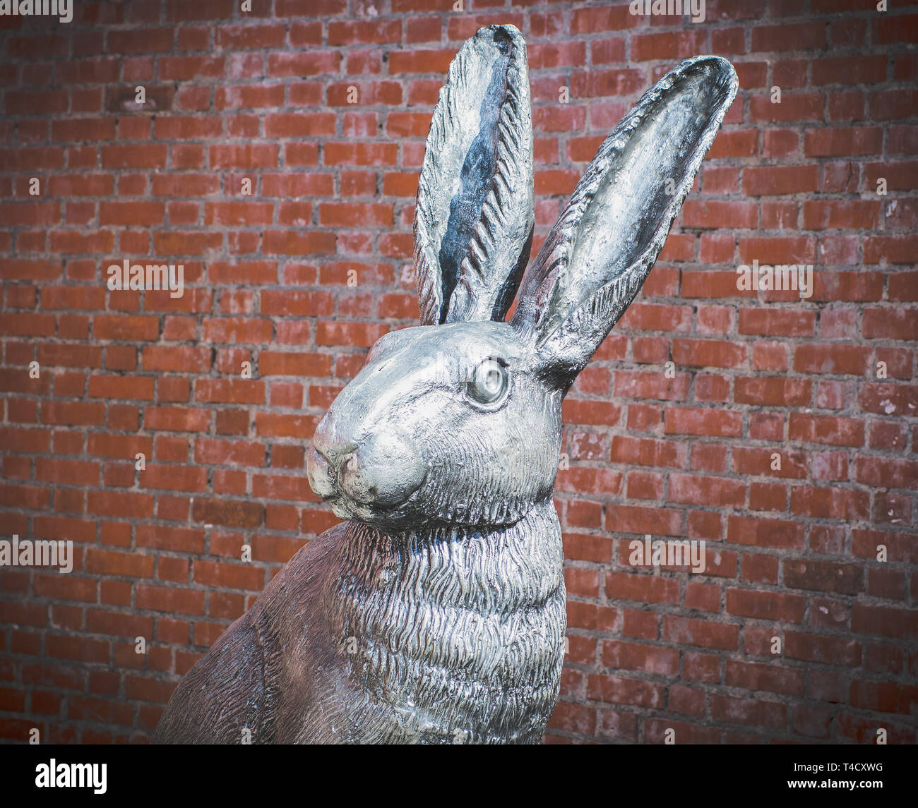 Big hare sculpture Stock Photo - Alamy