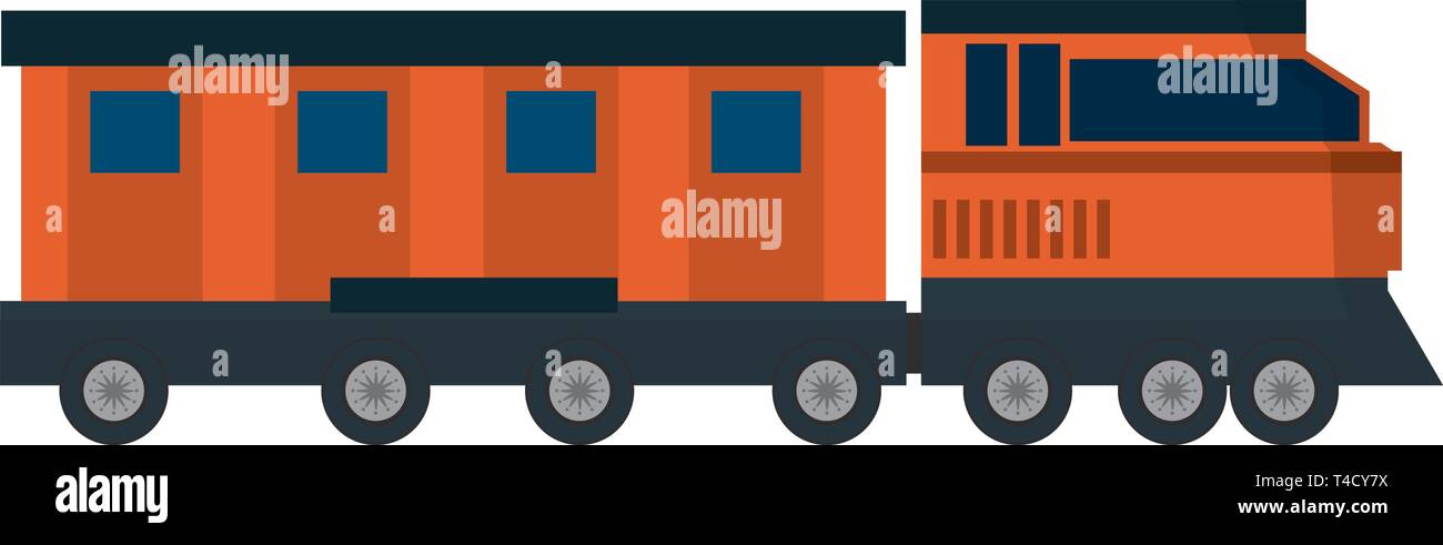 transportation concept train cartoon vector illustration graphic design ...