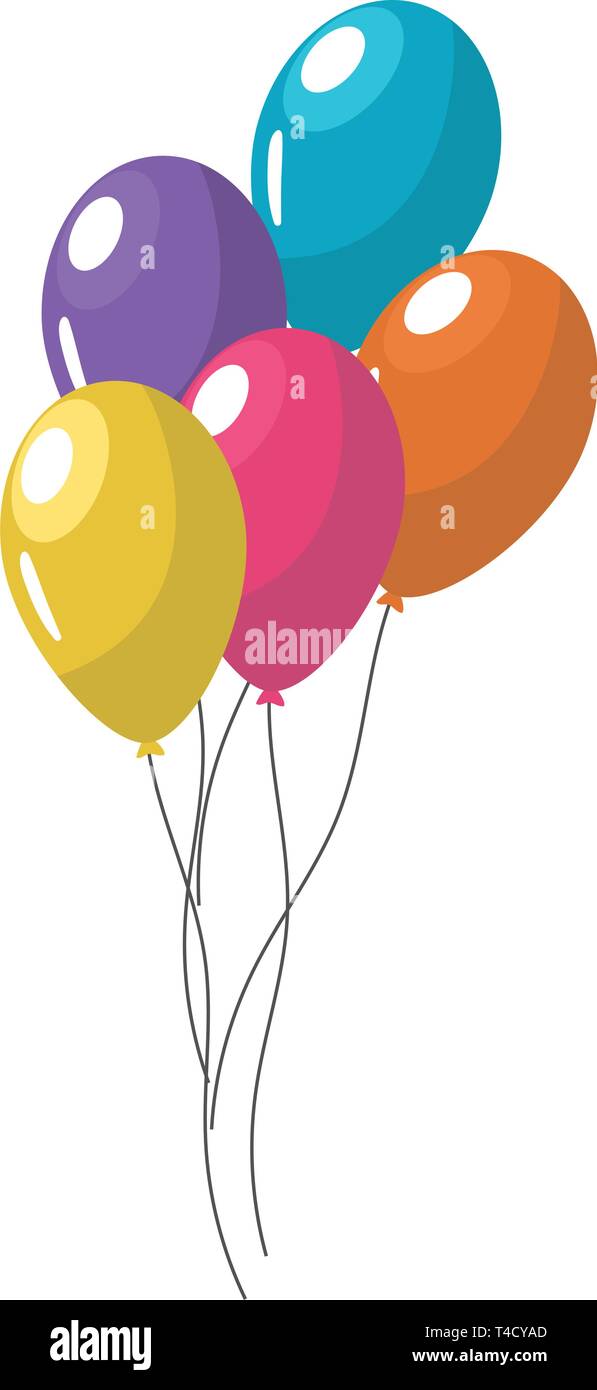balloon icon cartoon isolated vector illustration graphic design Stock ...