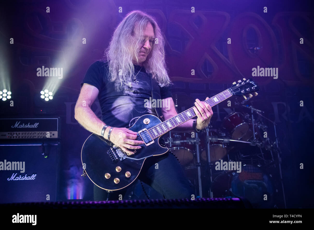 Saxon guitarist hi-res stock photography and images - Alamy