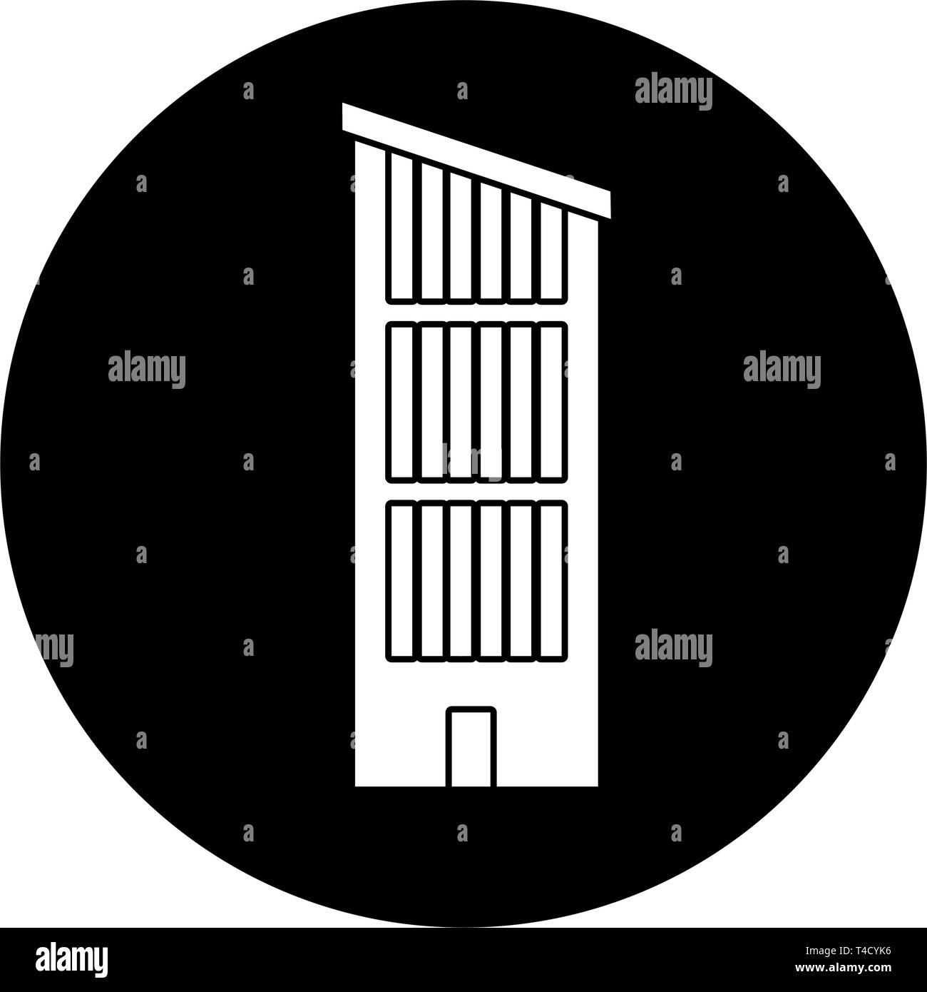 urban building cartoon vector illustration graphic design Stock Vector ...