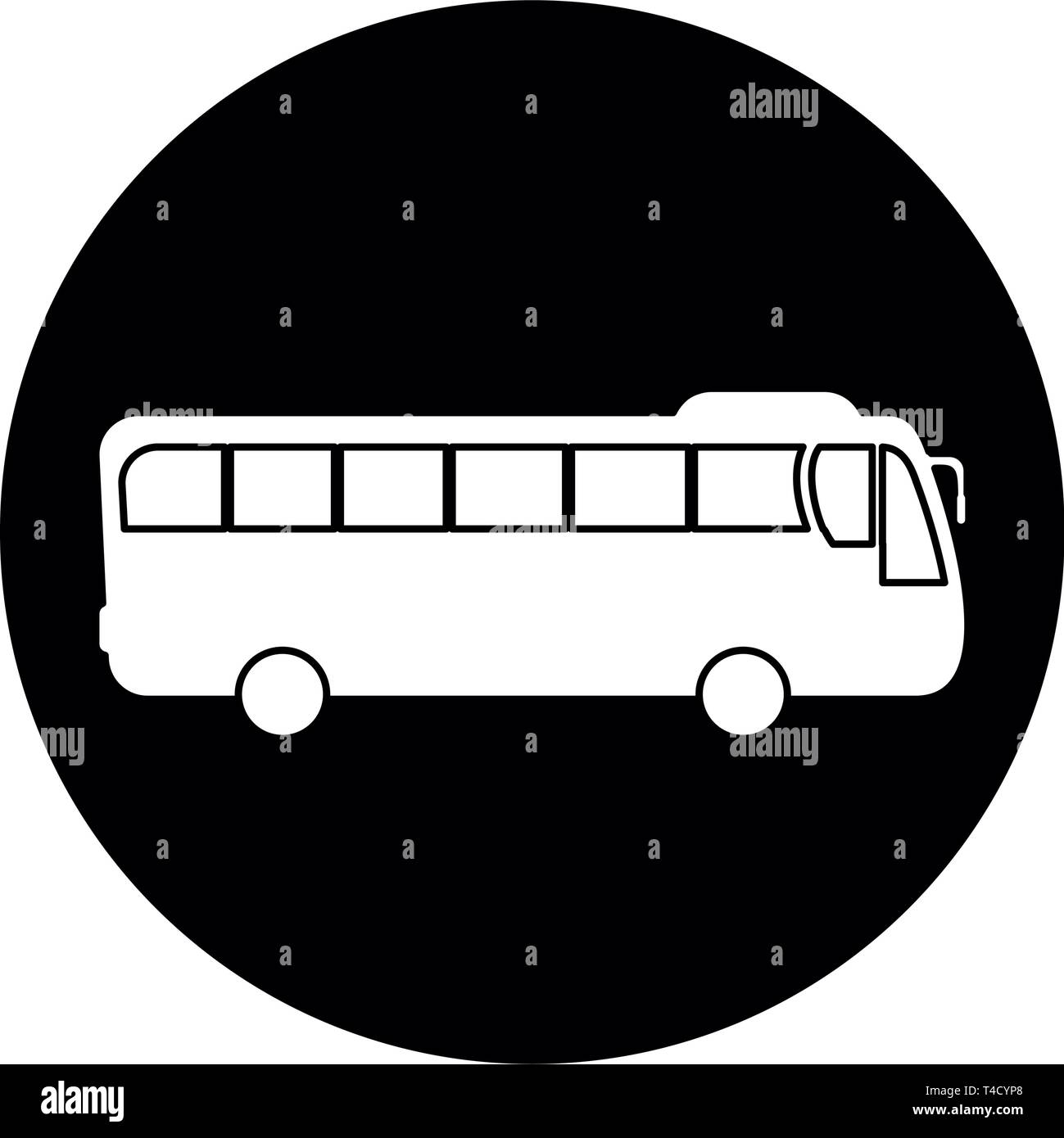 transportation concept bus cartoon vector illustration graphic design ...