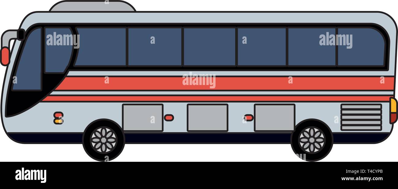 transportation concept bus cartoon vector illustration graphic design ...