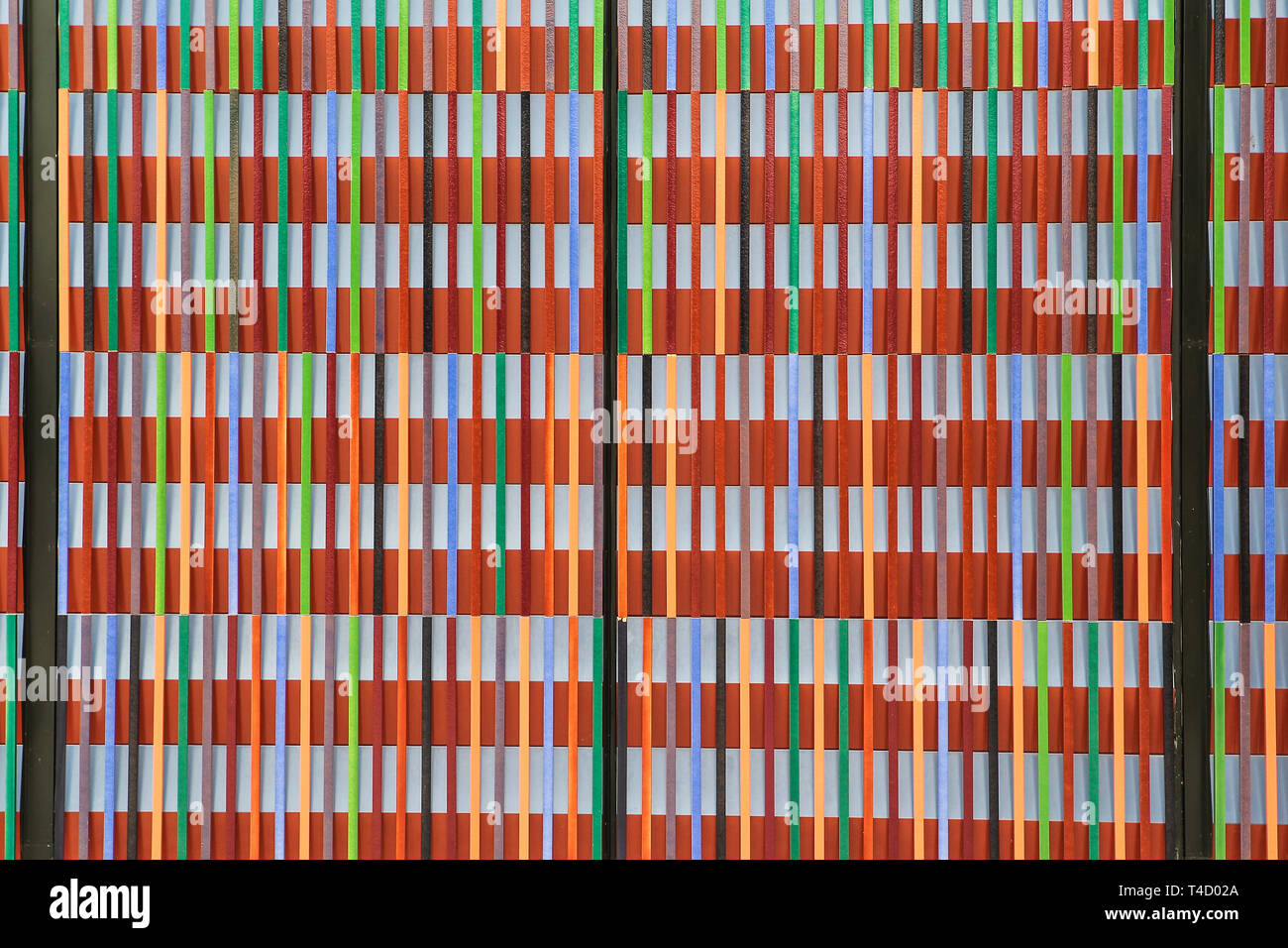 Modern museum building in Munich in Germany. Symmetry. Minimalism Stock ...