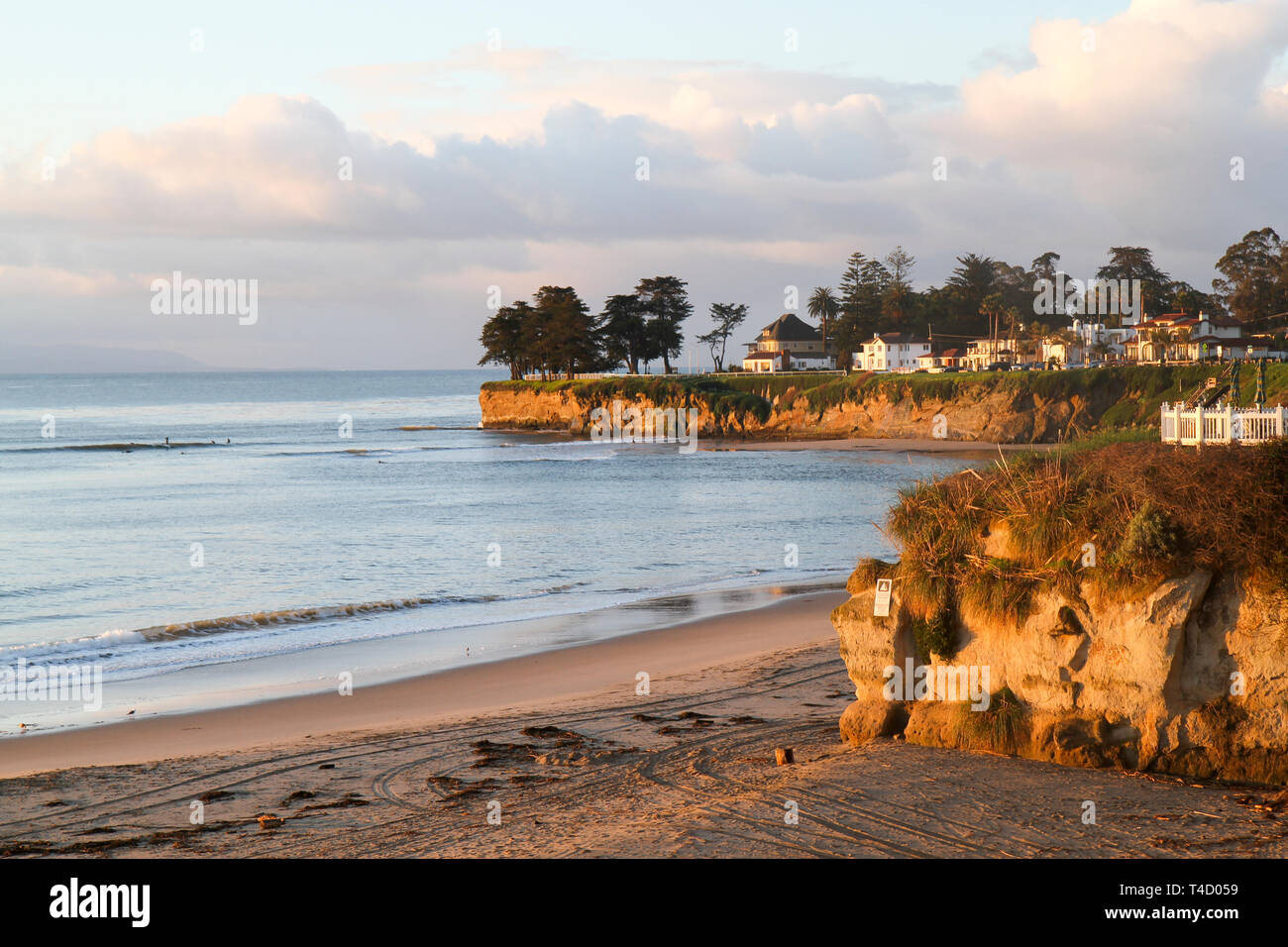 Sunset, Cowell Beach, Santa Cruz, California, United States Stock Photo ...