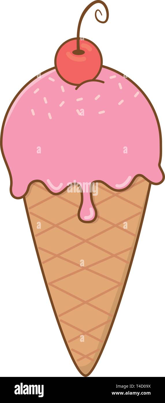 ice cream icon cartoon isolated vector illustration graphic design ...