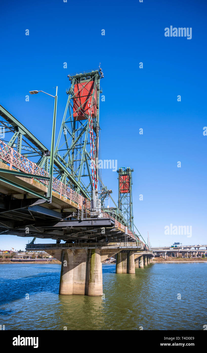 Sectional Arched Metal truss Hawthorne transportation lift bridge with ...