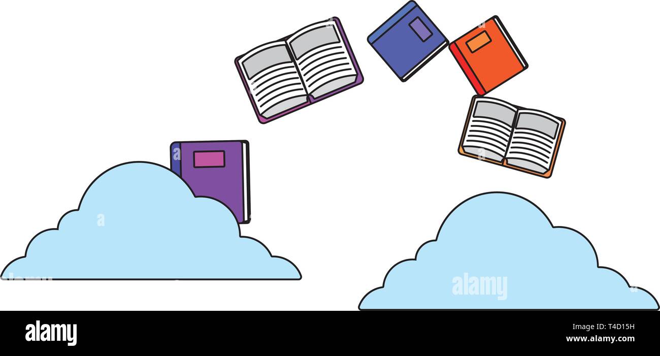 online education elements cartoon vector illustration graphic design ...