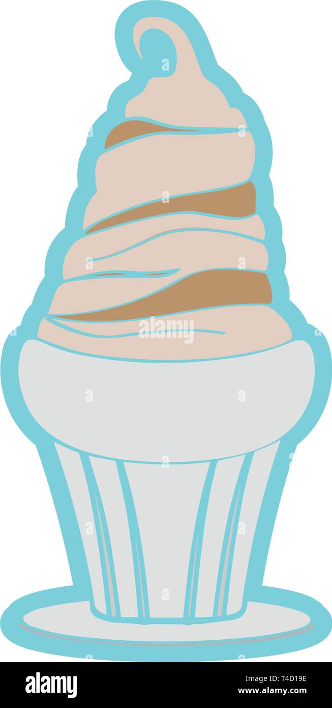 Glass sundae Stock Vector Images - Alamy