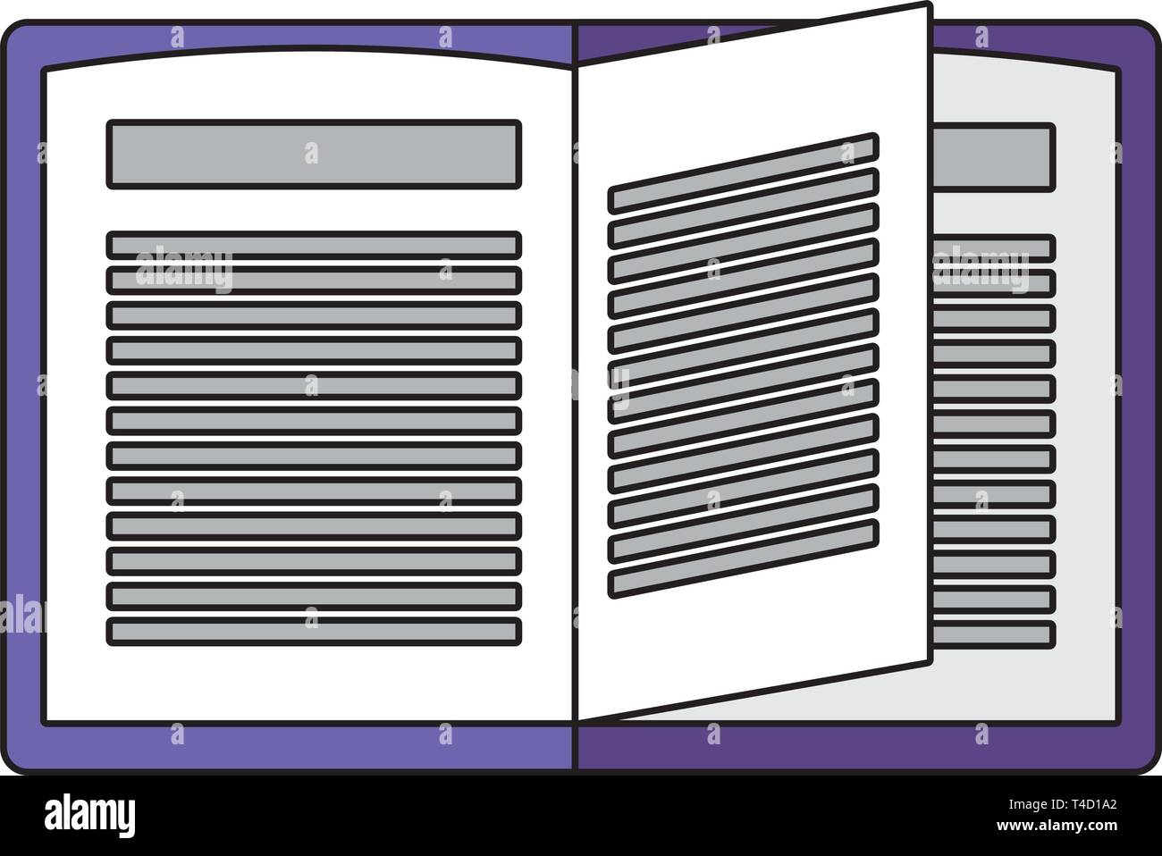 study element book cartoon vector illustration graphic design Stock ...