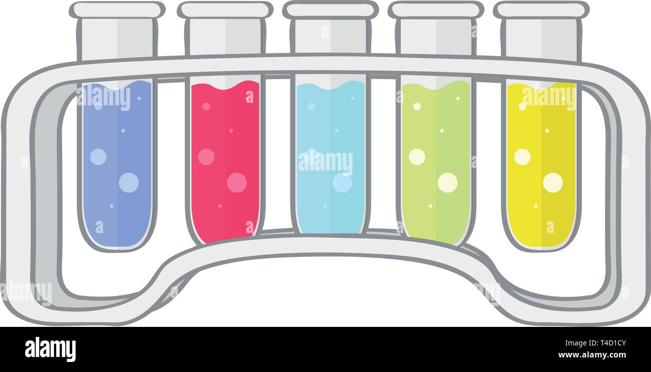 Test tube rack image Stock Vector Image & Art - Alamy