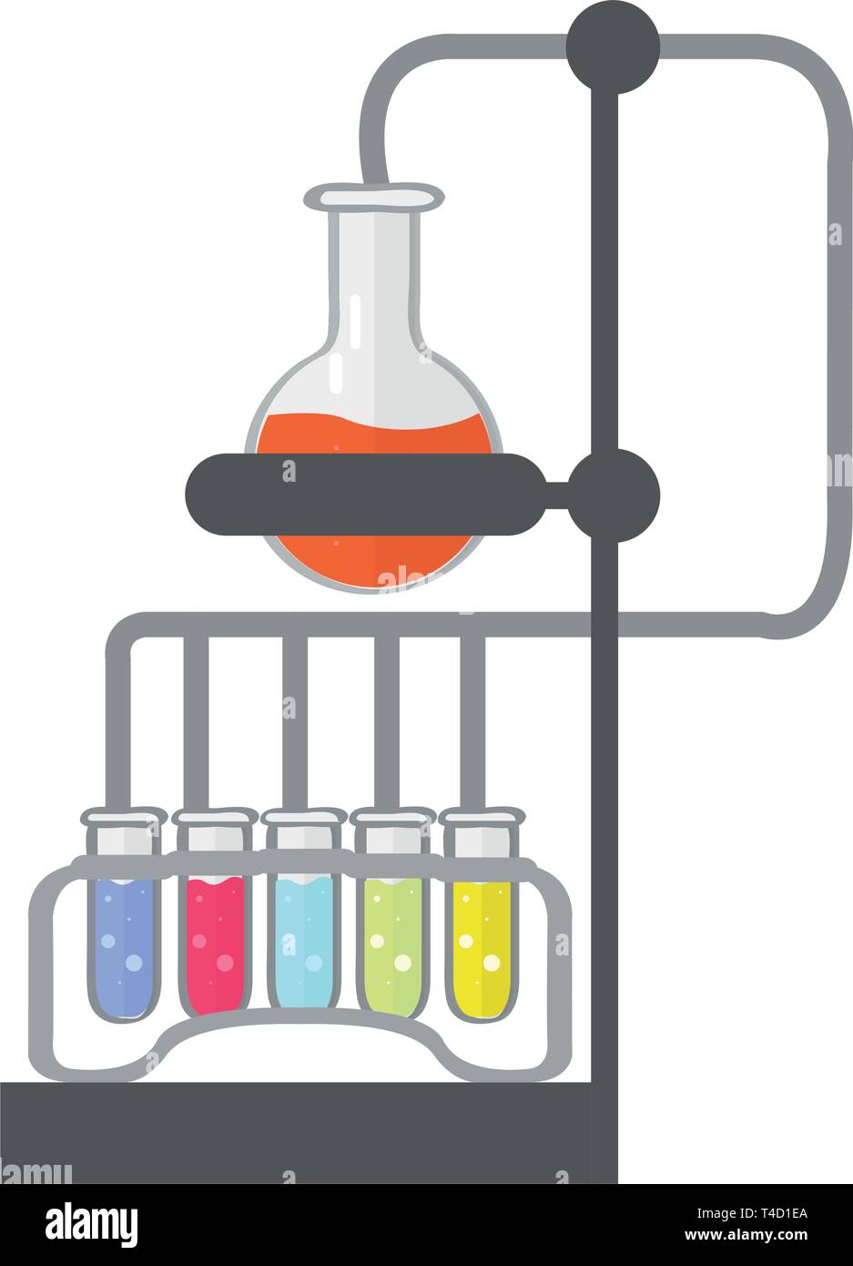 Chemical laboratory rack equipment Stock Vector Images - Alamy