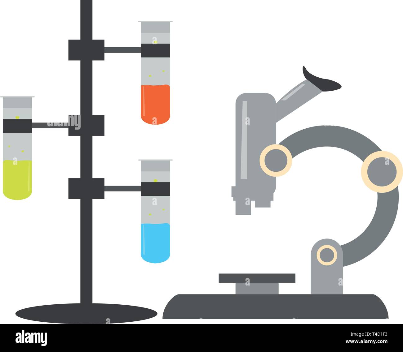Test tubes stand in Stock Vector Images - Alamy