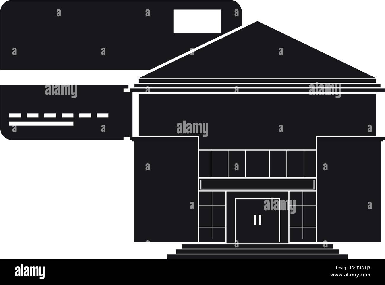 Bank building credit card Stock Vector Images - Alamy