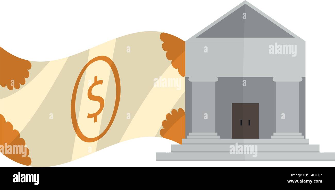 Bank office building color Stock Vector Images - Alamy
