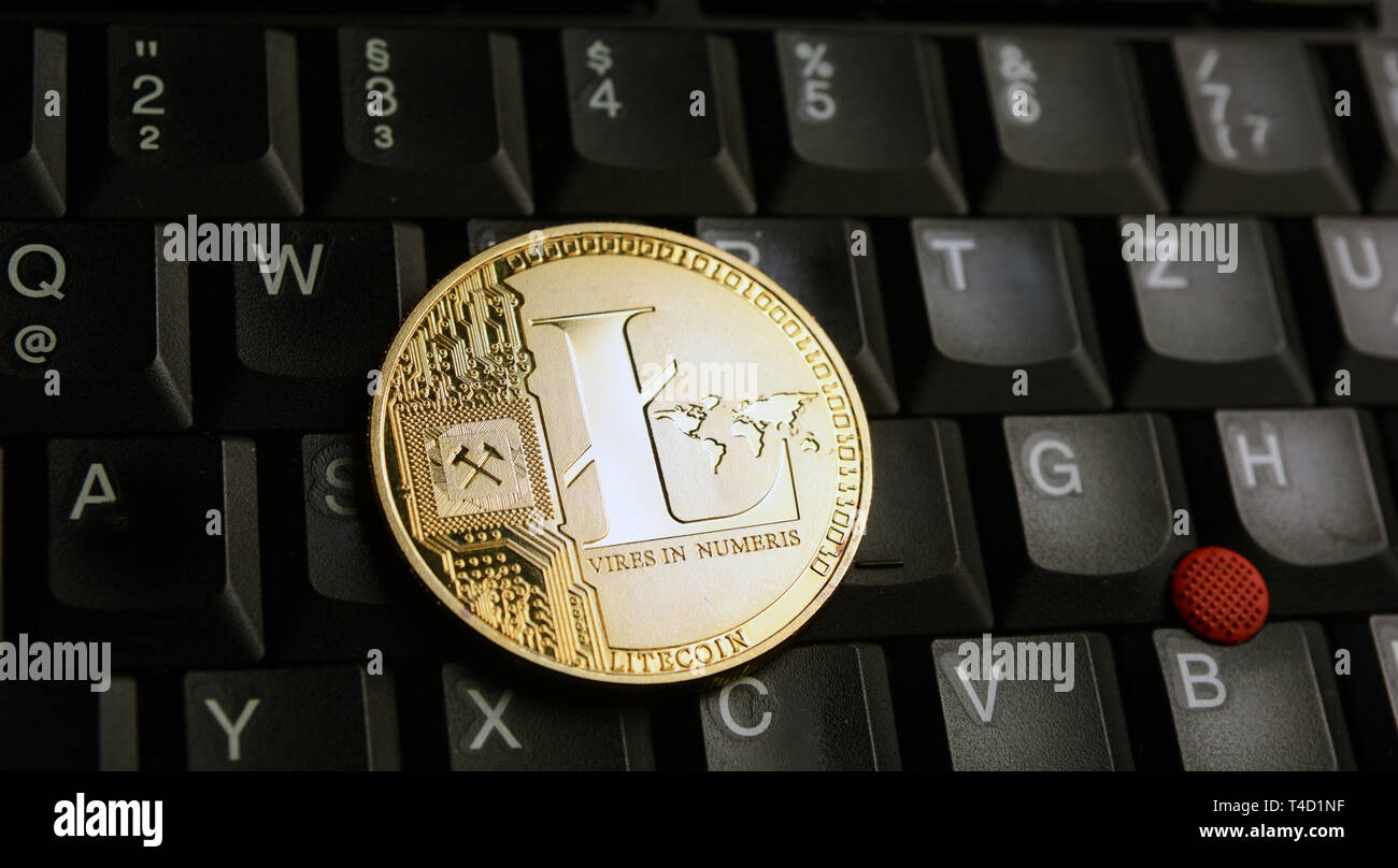 Black litecoin hi-res stock photography and images - Alamy