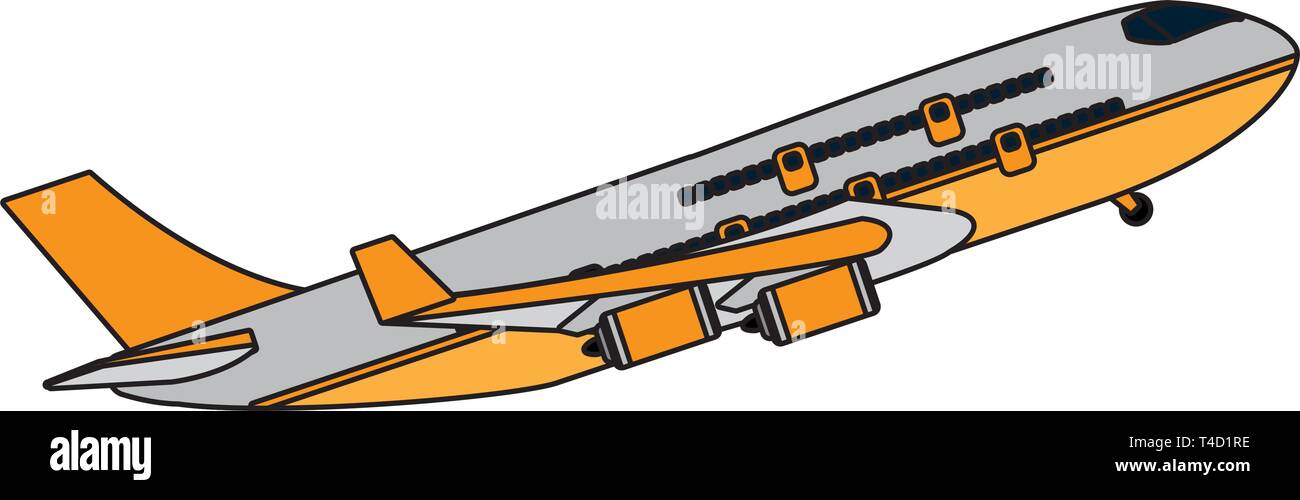 transportation concept airplane cartoon vector illustration graphic ...