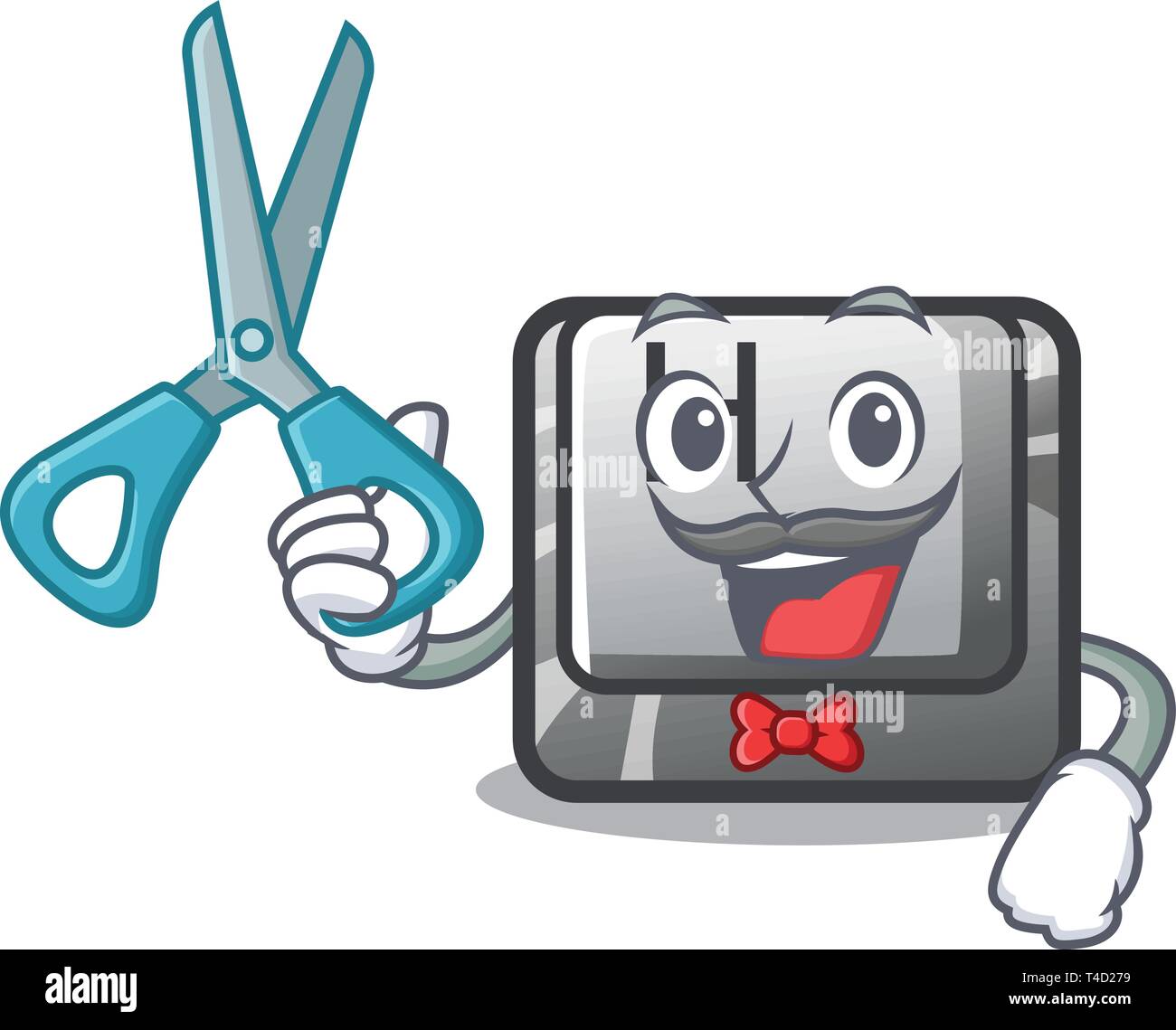 Barber button isolated in Stock Vector Images - Alamy