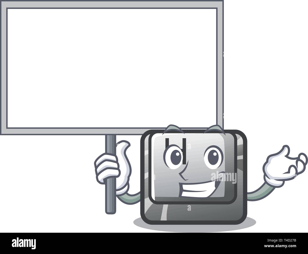 Bring board H button installed in cartoon game Stock Vector Image & Art ...