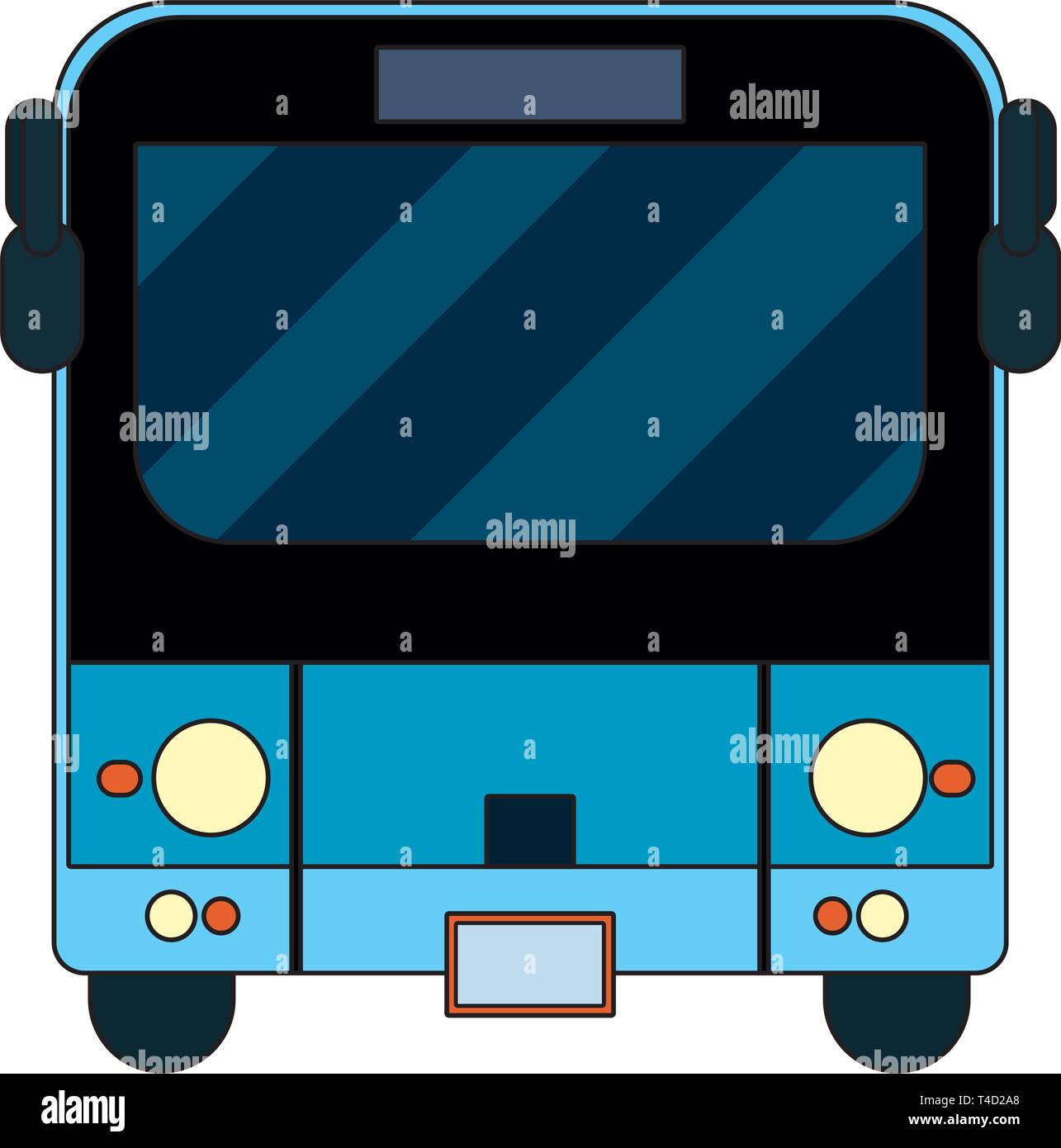transportation concept bus cartoon vector illustration graphic design ...