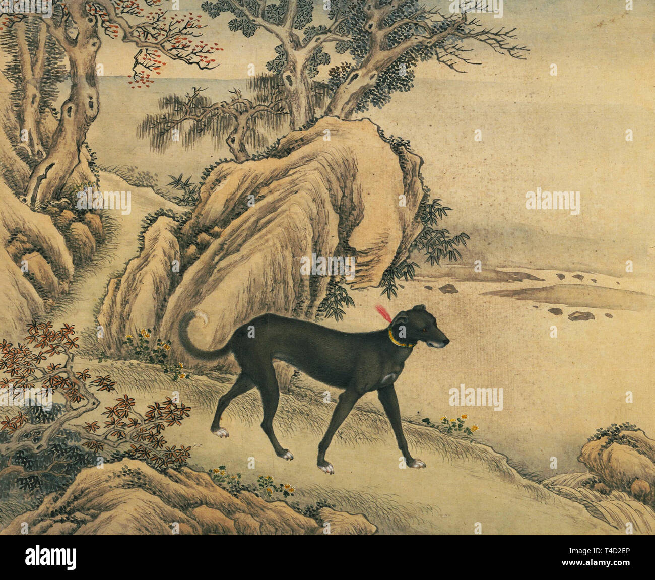 "The Ten Dogs" book, Qing, Ai Qimeng, paper, color, a total of 10, each ...