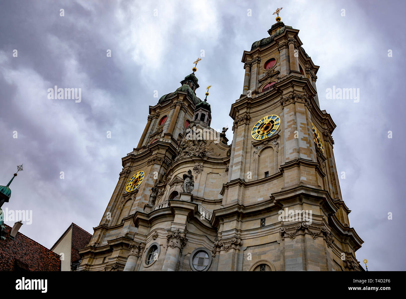 Abbey of Saint Gall with Overcast in Switzerland Stock Photo - Alamy