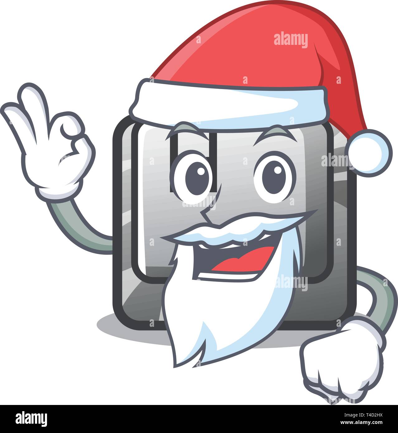 Santa key character cartoon hi-res stock photography and images - Alamy